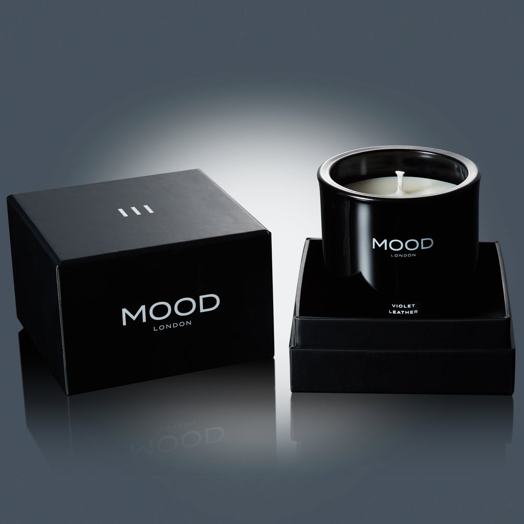 Mood London / Violet Leather Home Candle